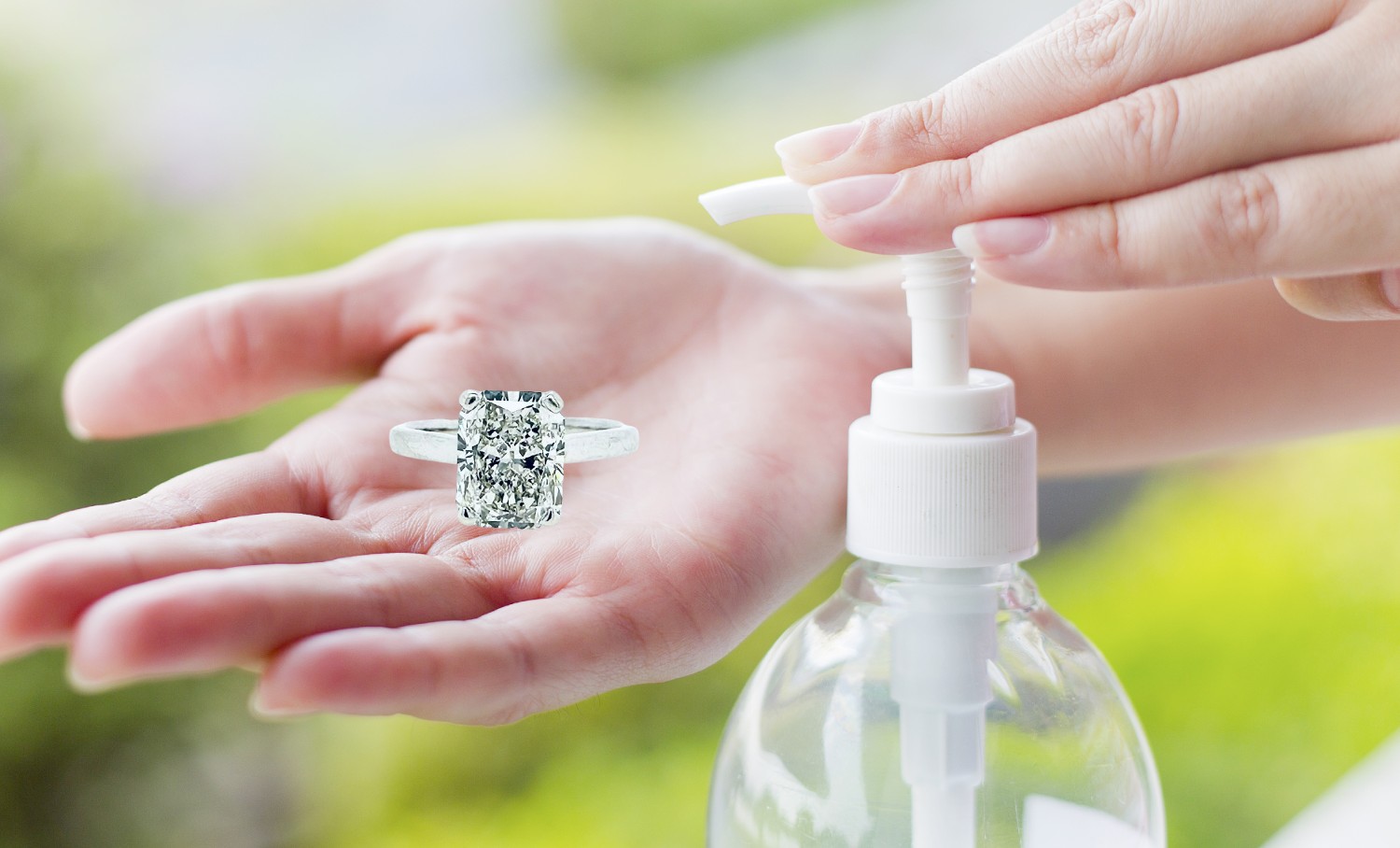 Will Hand Sanitizer Hurt My Engagement Ring Diamond Exchange Houston